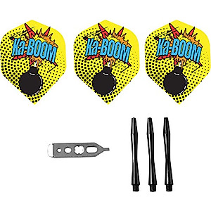 Viper Comix Steel Tip Darts: Ka-BOOM (Black), 22 Grams