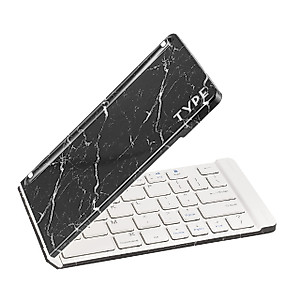 Lenovo ThinkVision M14 14 Inch, 1920 x 1080y, IPS, 2 USB Type-C Portable Travel Monitor Bundle with Black Marble Bluetooth Folding Wireless Keyboard, and Black Pebble M355 Bluetooth Wireless Mouse
