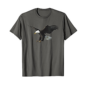 Majestic Flying American Bald Eagle Photo Portrait T-Shirt T-Shirt
