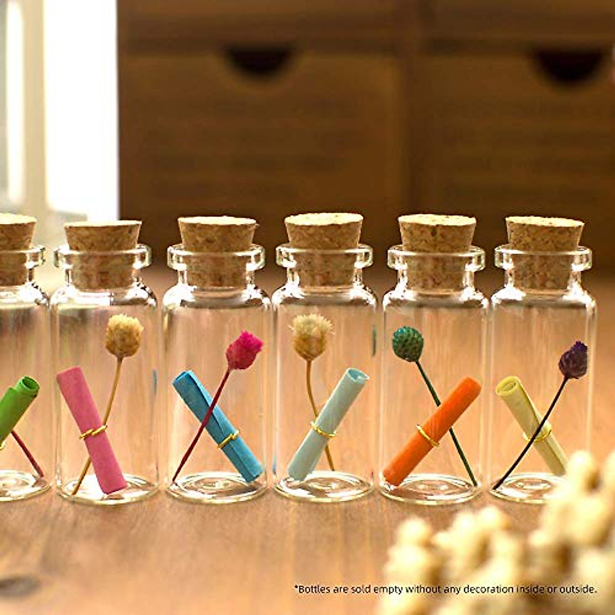 Magic Season Decorative Glass Bottles (24 Pcs / 0.33 fl oz.)