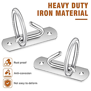 Worldity 6 Pack Bucket Hooks, Heavy Duty Iron Equestrian Bucket Hook Hangers, Multi-Functional Horse Water Bucket Hook for Hanging Horse Supplies, Feeding Horse, Tying Horse