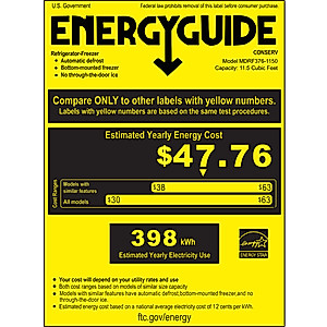 Conserv 11.5 cu.ft. Slim Bottom Mount Refrigerator With Wine Rack in Stainless