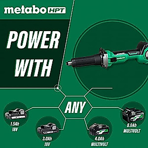 Metabo HPT 18V MultiVolt Cordless Die Grinder | Tool Only - No Battery | 2-Inch Wheel Diameter | Variable Speed | Slide Switch | GP18DAQ4