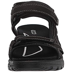 ECCO Women's Onroads 3-Strap Sport Sandal, Black, 7-7. 5