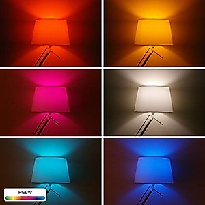 innr Color Smart Bulb A19, Works with Philips Hue, Alexa, Hey Google, SmartThings (Hub Required), Zigbee, Lights, Dimmable RGBW LED Light Bulbs A19 with E26 Base, 60W Equivalent, 2-Pack, AE 280 C-2