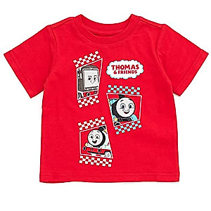 THOMAS & FRIENDS Infant Baby Boys T-Shirt and Shorts Outfit Set Red/Blue 18 Months