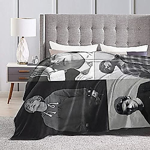 Throw Blanket Kim Taehyung Soft Fleece Blanket for Bed Sofa Couch Office Travelling Lightweight Soft Flannel Blankets for Home …