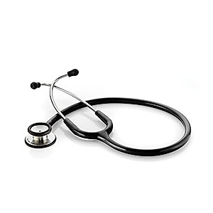 ADC - 603BK Adscope 603 Premium Stainless Steel Clinician Stethoscope with Tunable AFD Technology, Black, 3001697