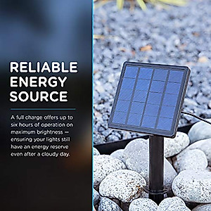 Enbrighten 45982 USB Solar Panel, Portable, Weather Resistant, Sun Power, Lightweight, Energy Efficient, 49582, Black