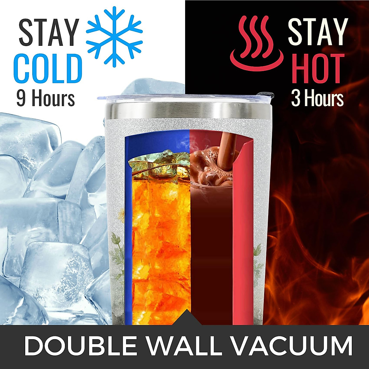 Onebttl Border Collie Gifts for Women/Men, Unique 20oz Border Collie Glitter Tumbler with Lid and Straw, Border Collie Gifts for Birthday, Christmas