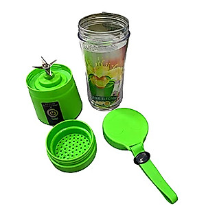 Portable blender green mini blender 380 ml blender cup rechargeable silicone strap mini portable blender unique popular item