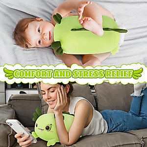 Axolotl Plush Toy-13'' Green Axolotl Plush Stuffed Animal, Avocado Axolotl Plush Pillow, Cute Soft Plush Axolotl Plushie Stuffed Toys, Axolotl Plush Pillows Decoration Gift for Kids Girls Boys