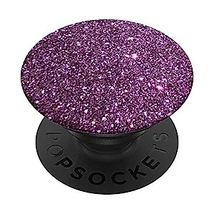Fashion Elegant Lavender Purple-Glitter Design PopSockets Swappable PopGrip