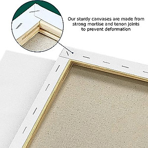 ArtSkills Stretched Canvases for Painting, 16x20 Canvas Painting Supplies for Artists, Blank Canvas Pack, 2-Pack