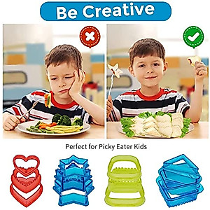 IFAMILY Uncrustables Cutter and Sealer Remove Bread Crust Make DIY Sandwiches for Kids, Square