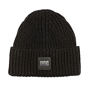 UGG Men's Chunky Rib Beanie, Black, One Size