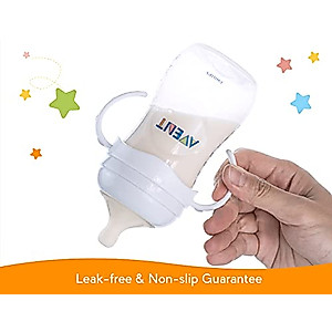 Baby Bottle Handles for Philips Avent Natural Baby Bottles, Compatible Avent Bottle Holder for Baby, 2 Count