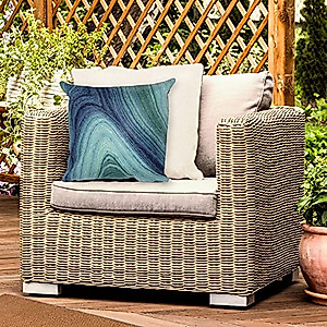 Liora Manne Visions III Pillow-Abstract, Ripples Gulf 12" x 20"