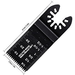 Ettonsun 20Pcs Wood Japan Oscillating Multitool Saw Blades Universal Multi Purpose Tool Blades for Fast Cutting Compatible with Fein Dewalt Multimaster Porter Cable Black&Decker Bosch Craftman