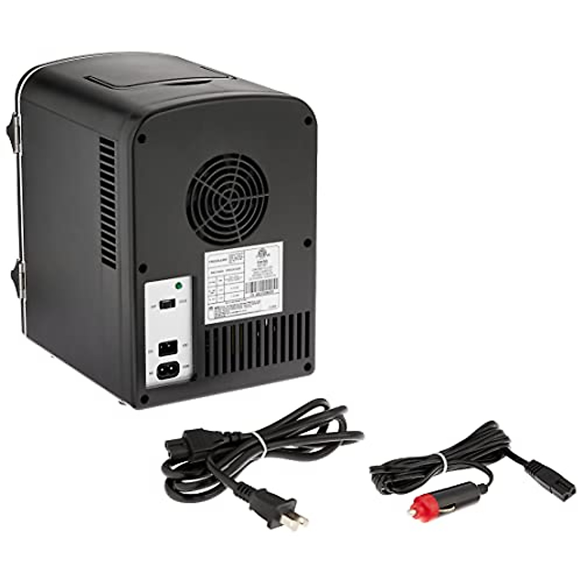 RCA Mini Retro 6 Can Beverage Refrigerator-Black, RMIS129-BLACK, 0.15 cubic feet