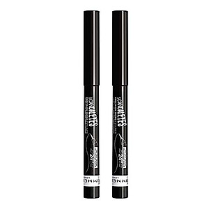 Rimmel, Scandaleyes Thick & Thin Eyeliner REDESIGN Black, 2 Count (Pack of 1)