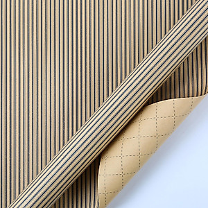 Gift Wrapping Paper Happy Birthday, 6 Geometric Pattern for Men's Gift Wrap, 12 Sheets Pre-cut Man Gift Wrapping Paper, 19.7 X 27.6 Inch， Folded Package, Not rolled