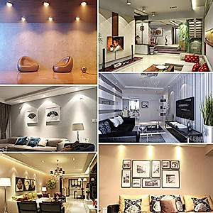 GU10 Led Dimmable Light Bulbs, 5W=50W, 4000K Natural White GU10 Base 120° Beam Angle Spotlight for Accent Recessed Track Lighting, Pack of 6