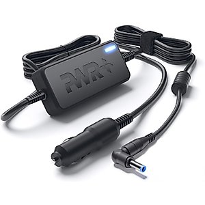 CAR Charger 90W 65W 45W for HP-Envy-Pavilion Touchsmart-Sleekbook 15 17 M6 M7 Series; Hp Spectre X360, Pro x360 G2; Pavilion X360 EliteBook X360 DC Auto Adapter Power Cord Extra Long 10 Ft