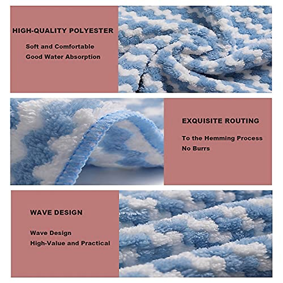 YOHOTA Kitchen Towels-Microfiber Cleaning Cloth,Pack of 9,Size:10" x 10",Dish Cloths for Washing Dishes,Dish Rags for Drying Dishes Kitchen Wash Clothes and Dish Towels.