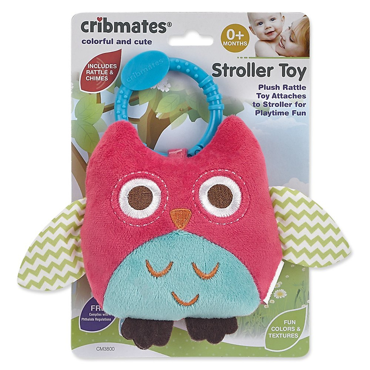 Cribmates Owl Stroller Toy - Color May Vary