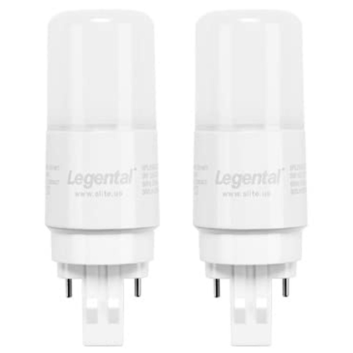 Silverlite [Plug&Play] Legental 5w(13w CFL Equivalent) LED Stick PL Bulb GX23-2 Pin Base, 500LM, Soft White(2700k), Driven by 120-277V and CFL Ballast, UL Listed, 2 Pack