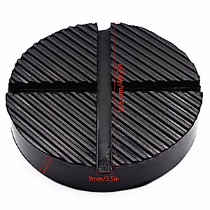 Floor Jack Rubber Pad Jack Pad Adapter Pinch Weld Side Frame Rail Protector Puck/Pad Diameter 125mm / 4.92 in (1 PCS)