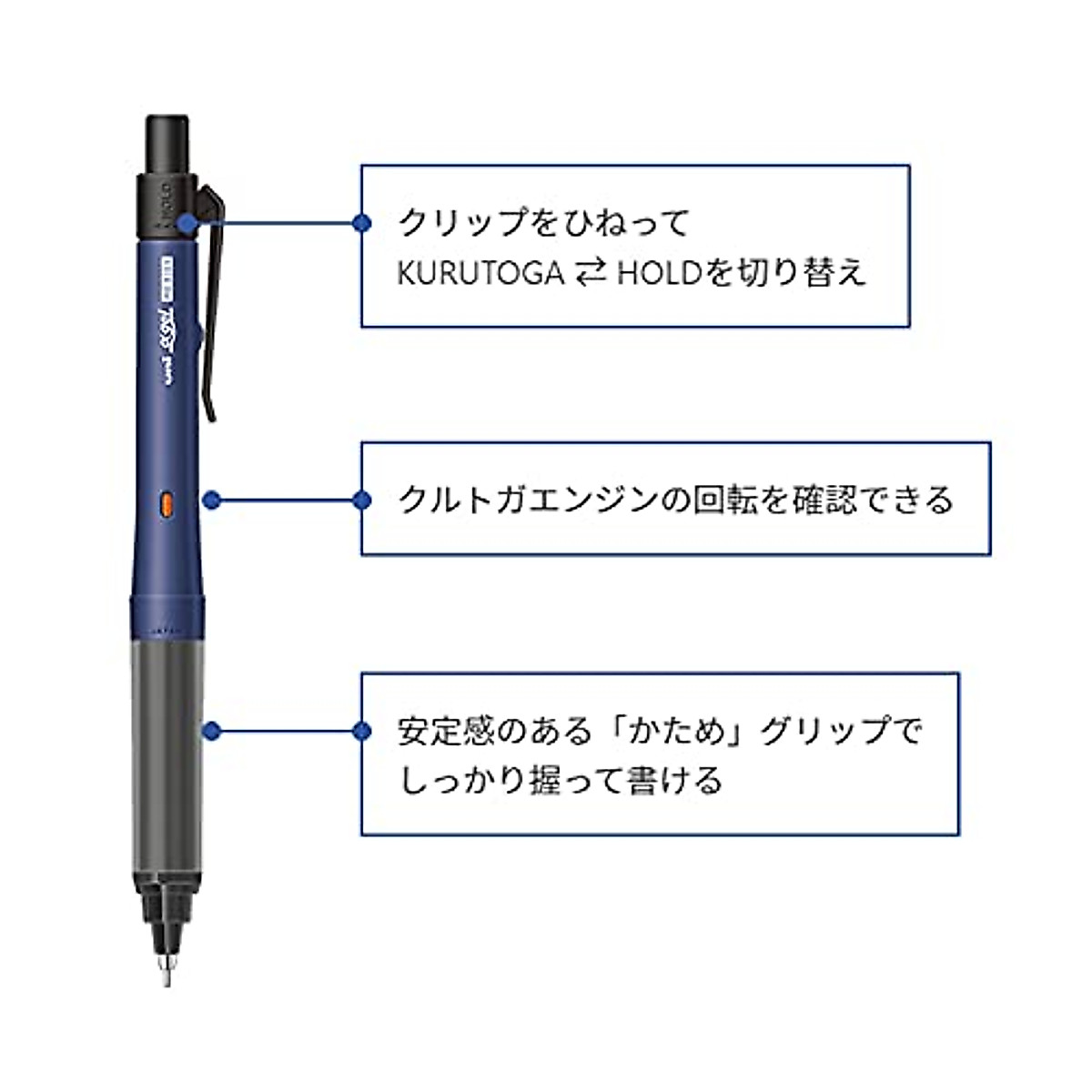 uni Alpha-Gel Switch Mechanical Pencil, 0.5 mm, Black Body (M51009GG1P.24)