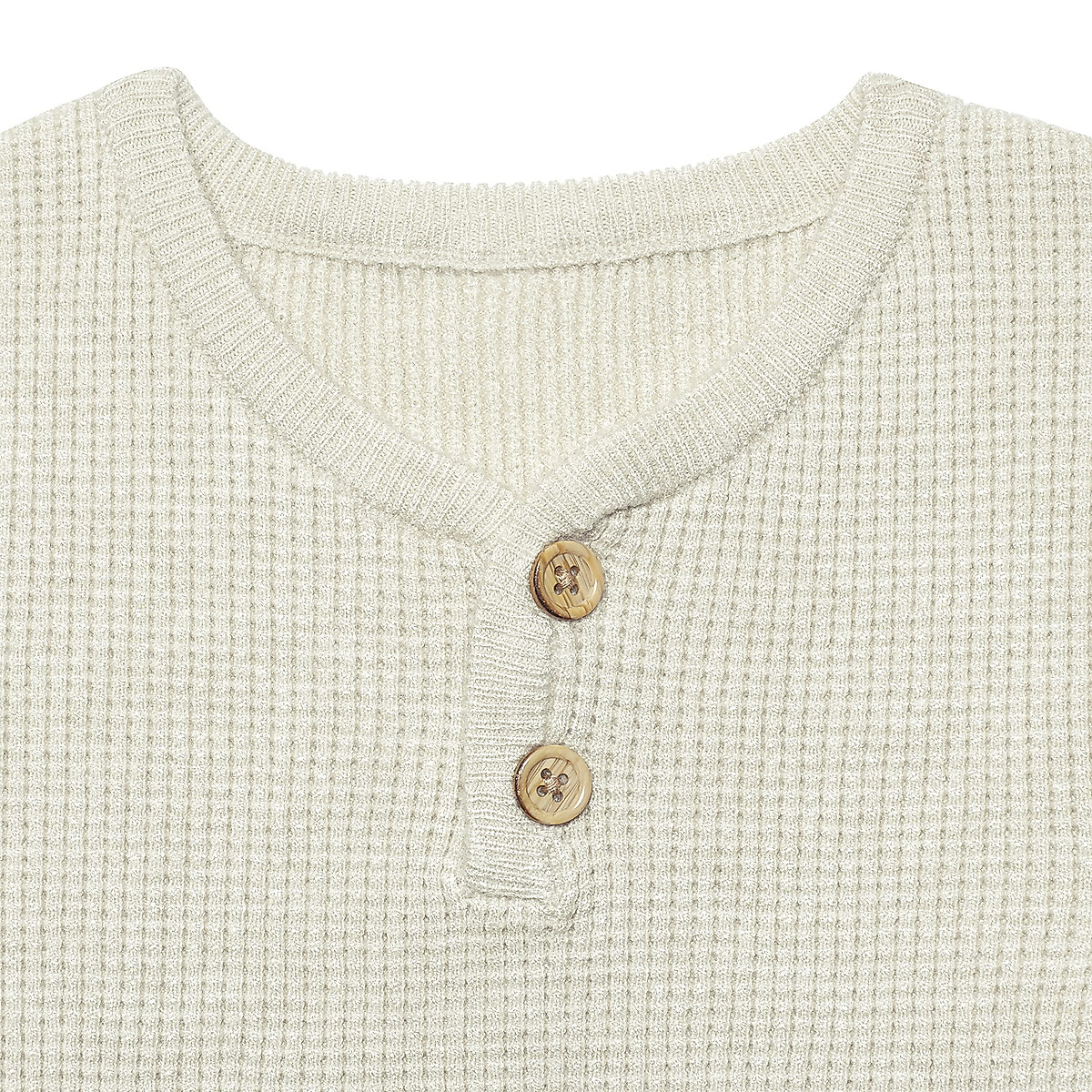 Gerber Baby and Toddler Boys Henley Sweater, Oatmeal Heather, 3T