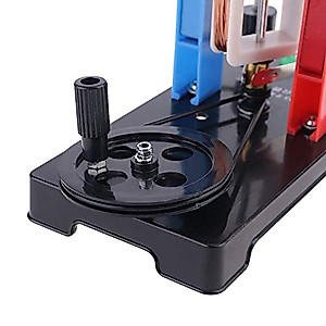AMZOPDGS Wind Turbine Model, DIY Hand Electricity Generator Model Generator Electromagnetic Induction Experiment Education Toys