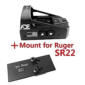 Ade Advanced Optics Delta RD3-012 Red Dot Reflex Sight for Ruger SR22 Pistol