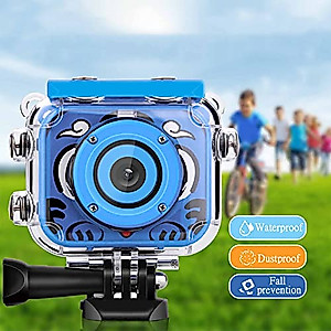 Underwater Camera for Kids, Digital Camera for Boys and Girls, Point and Shoot Digital Cameras for Students, Teens with LCD Screen, Full HD 1080p Rechargeable Electronic Mini Camera