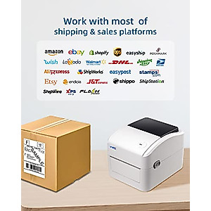 vretti Thermal Label Printer, 4x6 Thermal Shipping Label Printer for Shipping Packages and Small Business, 152mm/s Desktop Barcode Printer Machine for Amazon Ebay Etsy Shopify on Windows& Mac