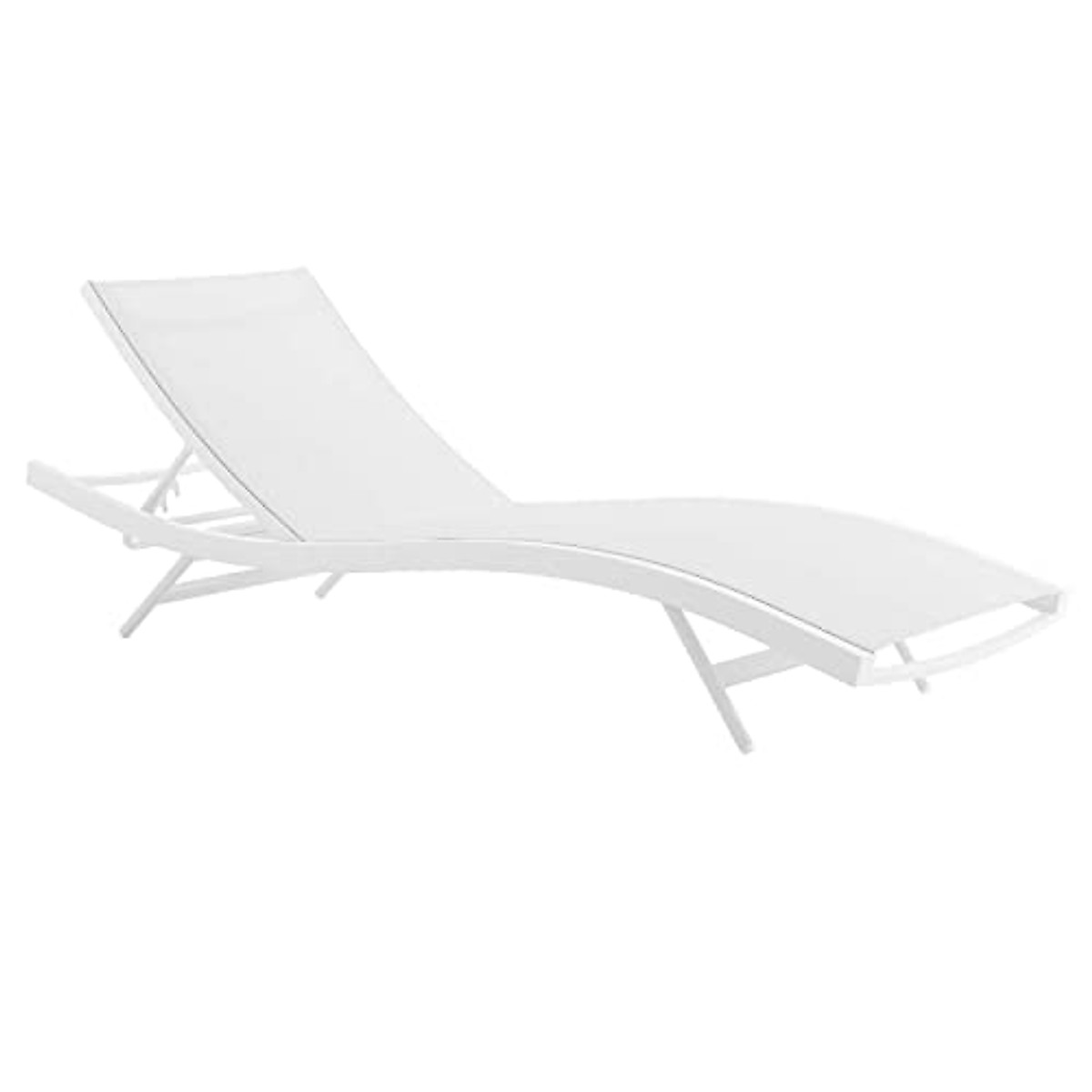 Modway EEI-4038-WHI-WHI Glimpse Outdoor Patio Mesh Chaise Lounge Set of 2, White White