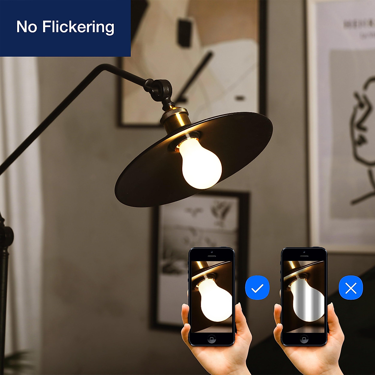 FLSNT 𝟑 𝐖𝐚𝐲 𝐋𝐄𝐃 𝐋𝐢𝐠𝐡𝐭 𝐁𝐮𝐥𝐛𝐬, A21 LED Light Bulb E26 Standard Base, 40W 60W 100W Equivalent, 3-Way Dimmable A21 LED Light Bulbs, 400-800-1500 Lumens, 3000K Soft White, 2 Pack