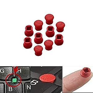Comimark 10 Pcs Rubber Mouse Pointer TrackPoint Red Cap for IBM Thinkpad Laptop Nipple