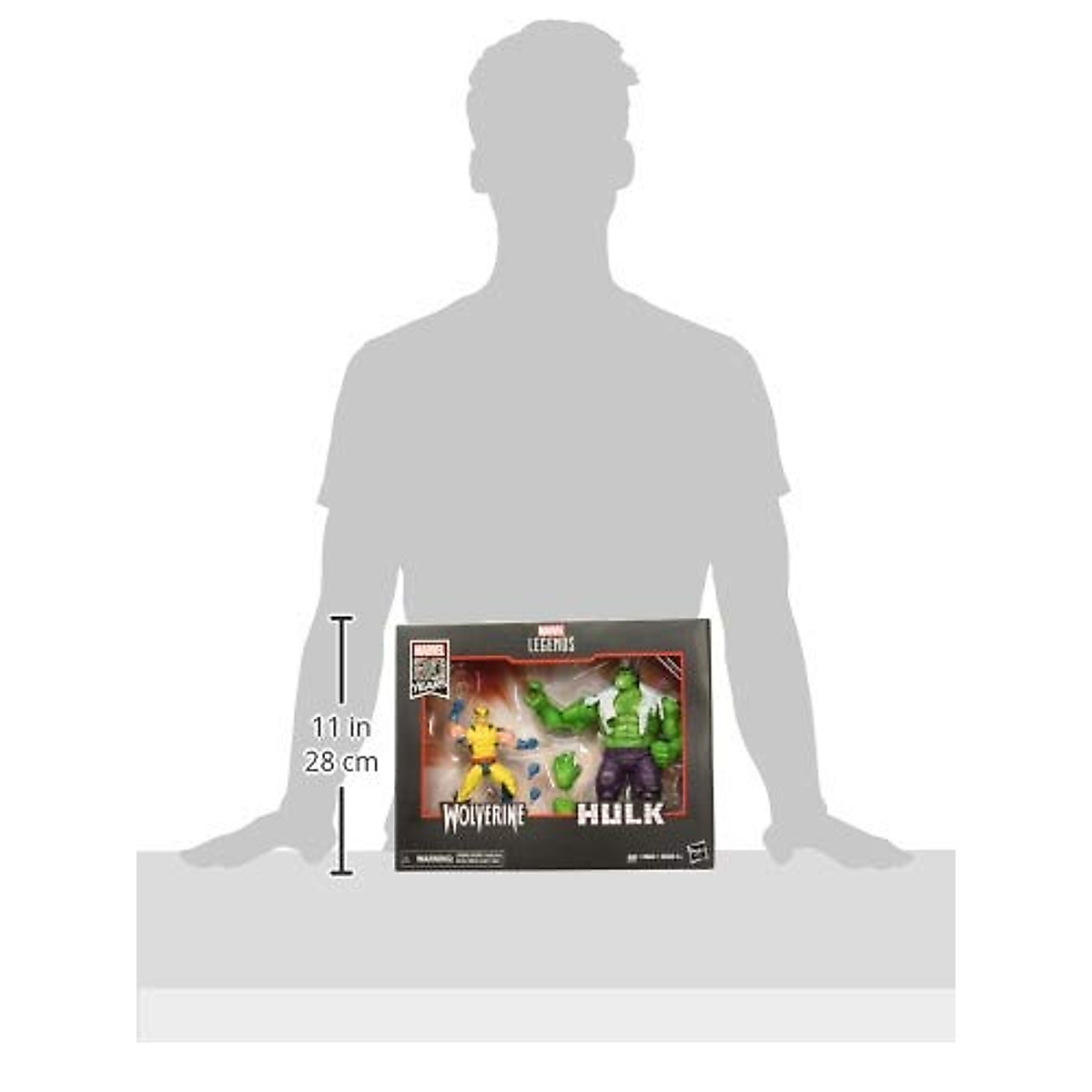 Marvel Legends 80th Anniversary Wolverine and Hulk 6-Inch Action Figures - Exclusive