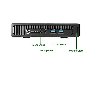 HP EliteDesk 800 G1 Tiny Computer Micro Tower PC, Intel Core i5 Processor, 16GB Ram, 250GB SSD,Wireless Keyboard & Mouse, WiFi | Bluetooth, 22" FHD LED Monitor, Win 10 Pro (Renewed)