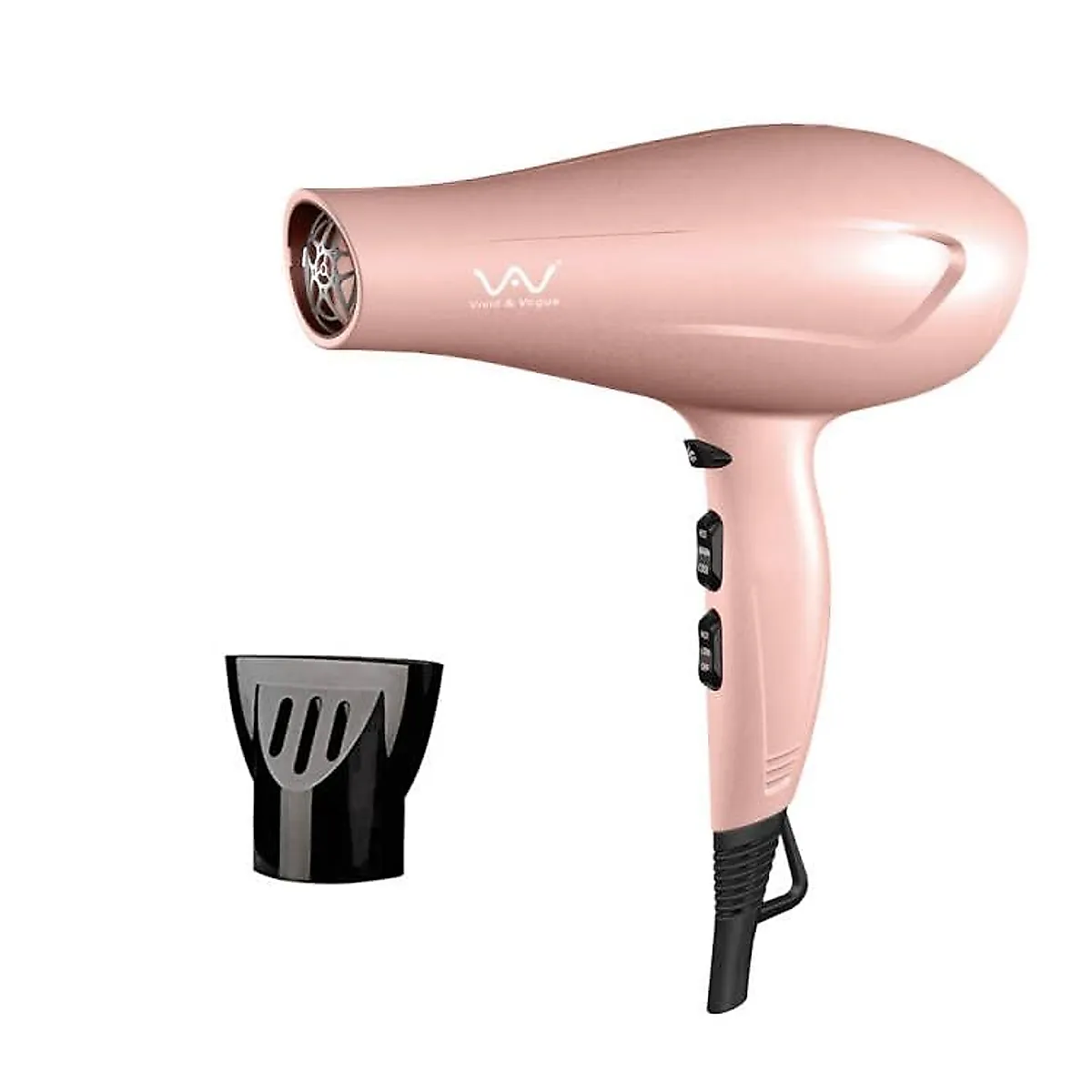 Negative Ionic Hair Dryer Ceramic Blow Dryer 1875W Powerful Professional Hair Dryers 2 Speed and 3 Heat Settings with Concentrator, Blue