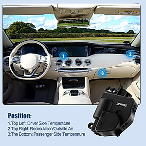LCWRGS HVAC Blend Door Actuator Compatible with Jeep Grand Cherokee 2011 2012 2013, Dodge Durango 2011-2013, Heater Air Door Actuator, Replace OE 604-045, 68079488AA, 68079488AB