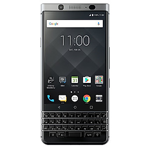 BlackBerry KeyOne Smartphone (GSM Unlocked) - 32GB - Silver (Renewed) (Not for AT&T)