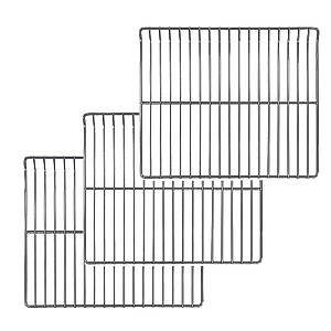 Uniflasy Cooking Grate Replacement Parts for Masterbuilt Electric Smoker 30 Inch, Stainless Steel Grids Masterbuilt MB20071117,MB20070421,MB20070210 Smoker grates Replacement, 14.6" x 12.2", 3 Pack