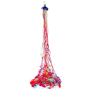 Lawei 30 Pack Throw Streamers, Colorful Hand Throw Confetti Poppers, No Mess Paper Crackers, Romantic Confetti Streamer for Wedding, Birthday, Party, Graduation, Celebrations, Party Favors