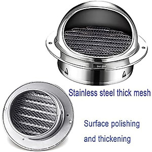 NANZU Louvered Grille Cover, Dryer Vent Cover, Louvered Vent Hood, 45° Slanted Blinds, It Can Be Used As Water Heater Outlet Cap, Roof Outlet Pipe Rain Cap, Chimney Flue Cap (Size : 150mm)