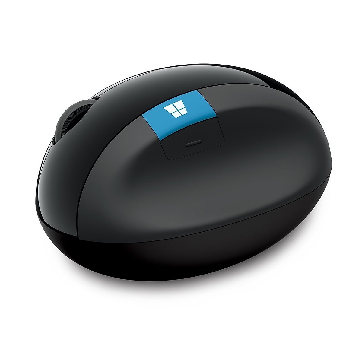 Microsoft Sculpt Ergonomic Mouse, Black - Wireless Mouse for Natural Wrist Comfort with 4-Way Scroll Wheel for PC/Laptop/Desktop, works with Mac/Windows 8/10/11 Computers